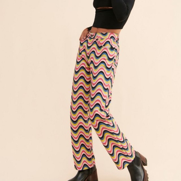 The Ragged Priest | Pants & Jumpsuits | Ragged Priest Rainbow Wave ...